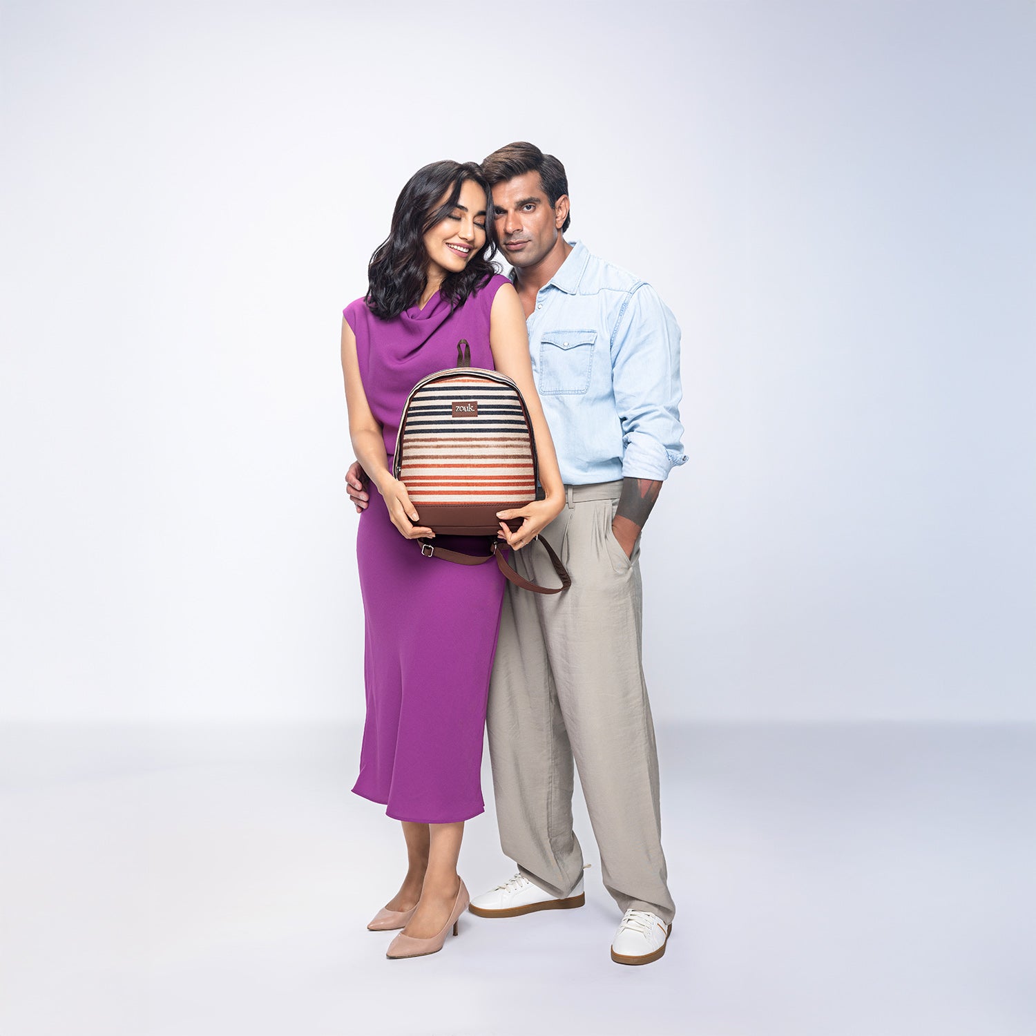 Qutub Stripes Dome Daypack