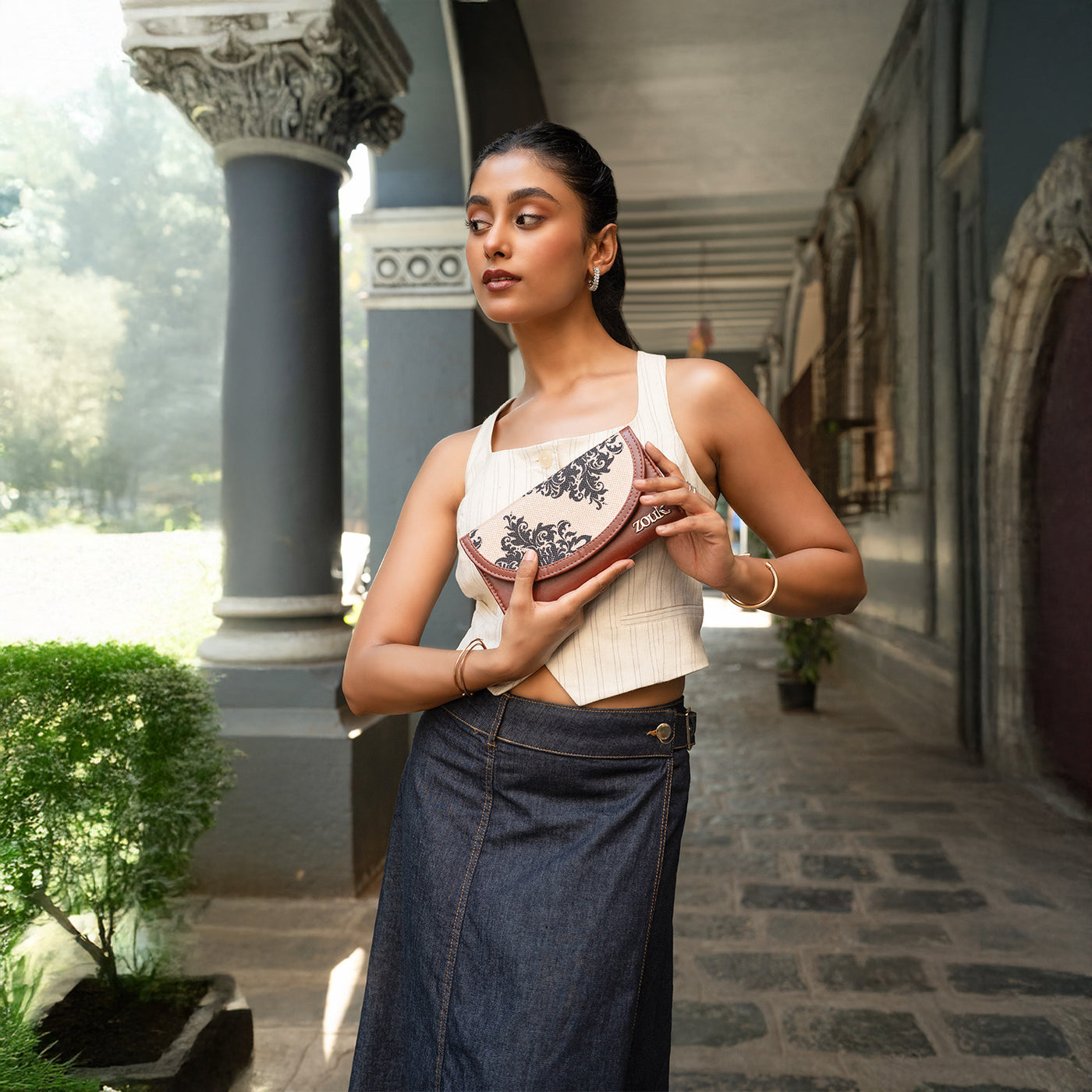 Lattice Lace Kyra Flap Wallet