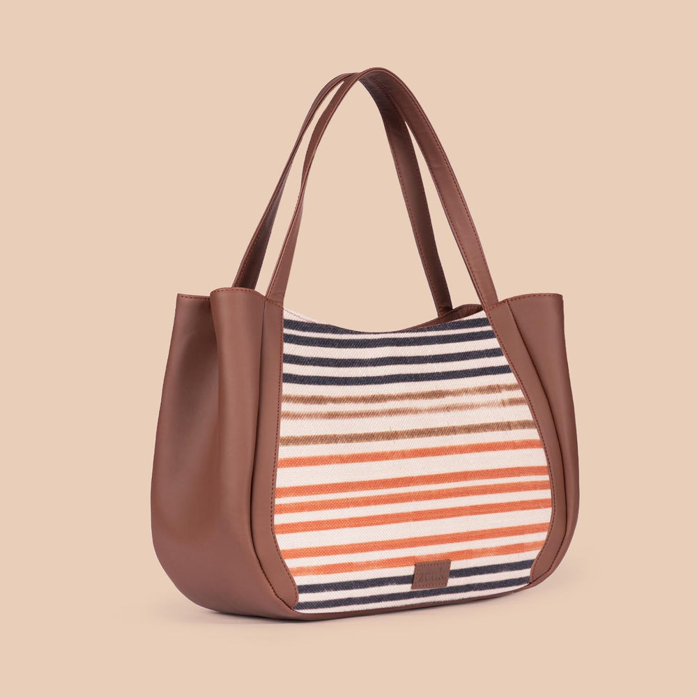 Qutub Stripes Luna Handbag