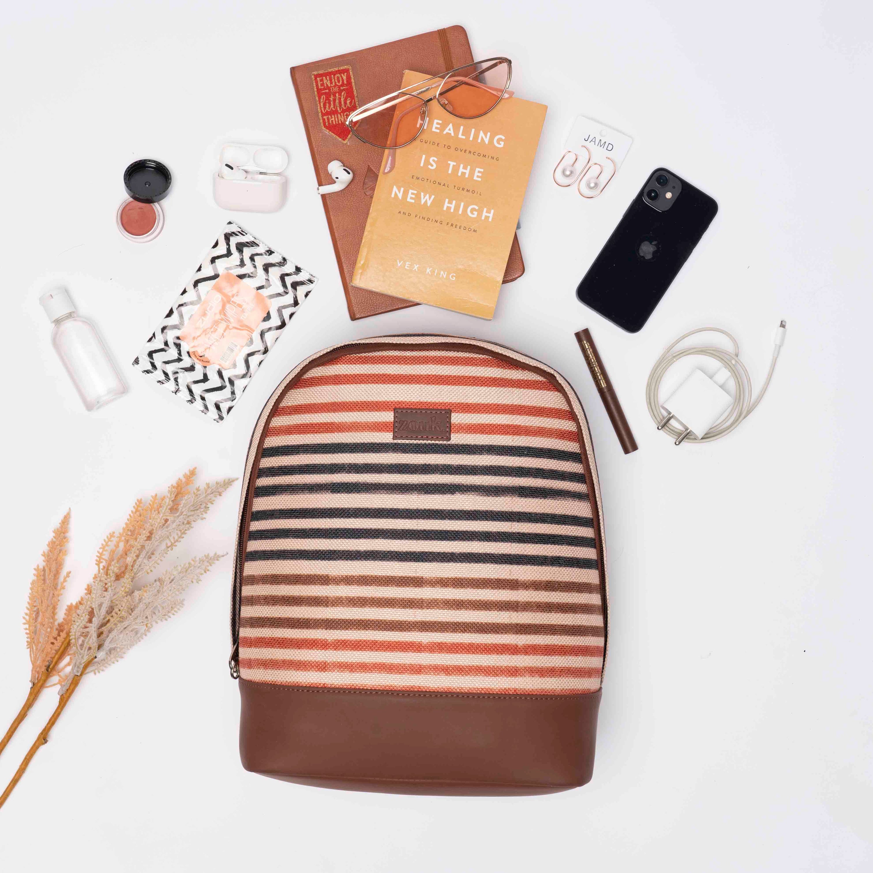 Qutub Stripes Dome Daypack