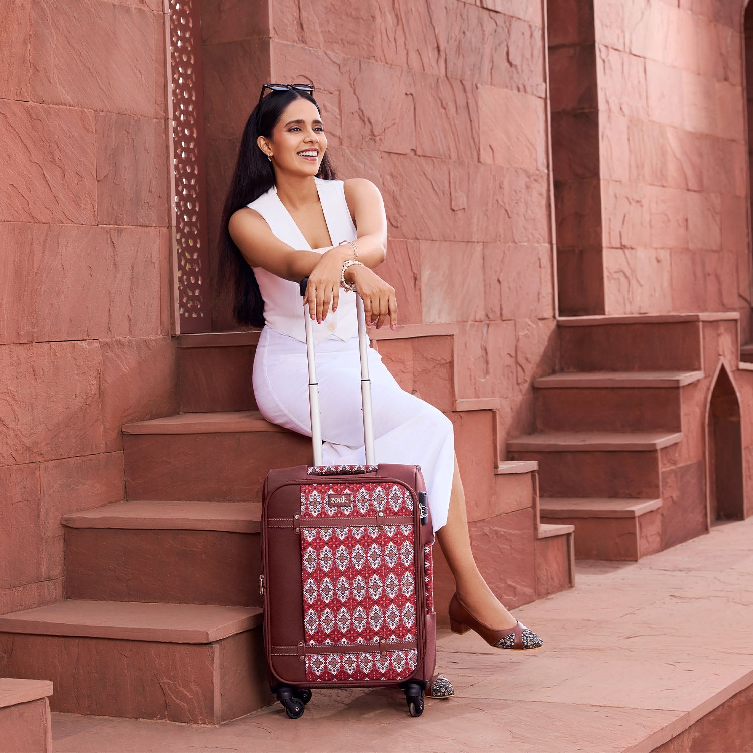 Buy Agra Durrie Saira Trolley Bag Online in India for Men & Women at Zouk