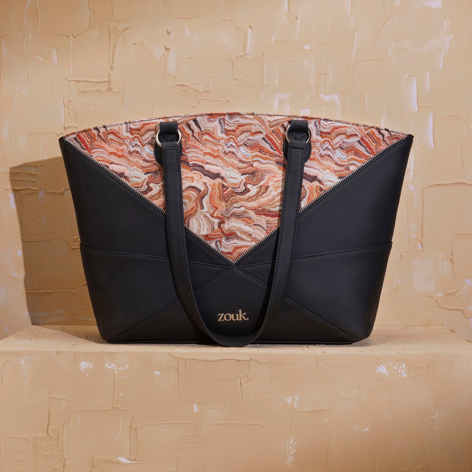 ZIP-Rhea Kapoor Tote Bag - Nicobar Coral