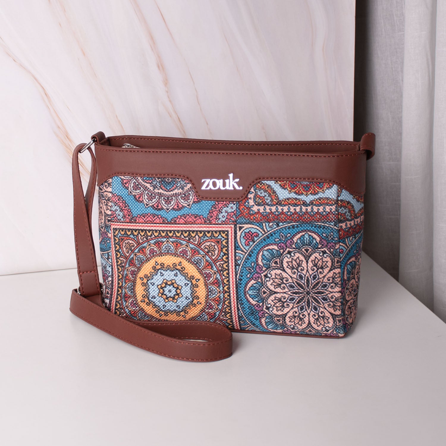 Multicolor Mandala Print Harmony Sling Bag