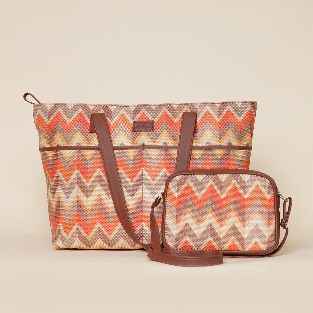 Tidal Wave - Tote Bag & Sling Bag Combo